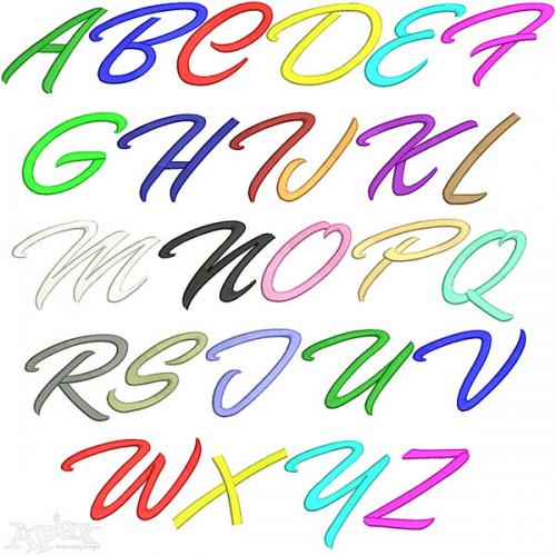 Easy Breezy Script Embroidery Font | Apex Embroidery Designs, Monogram ...