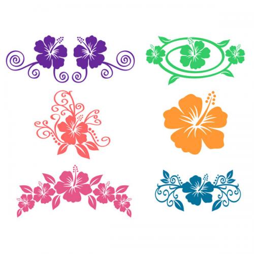 Hawaiian Flower SVG Vector Designs - Apex