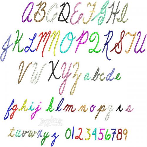 Handwriting Script Embroidery Font | Apex Embroidery Designs, Monogram ...