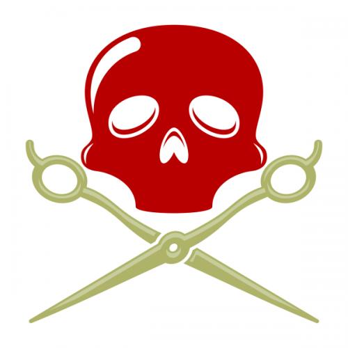 Skeleton Crafters Scissors Cuttable Design | Apex Designs & Fonts