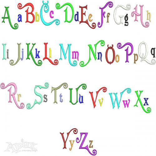 Tinker Bell Embroidery Font | Apex Embroidery Designs, Monogram Fonts ...