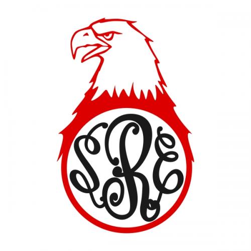 Bald Eagle Monogram Cuttable Design | Apex Embroidery Designs, Monogram ...