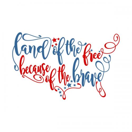 LAND of the FREE Cuttable Design | Apex Embroidery Designs, Monogram ...