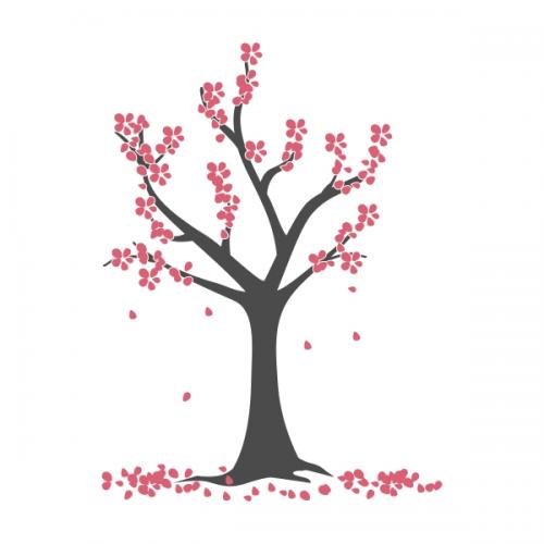 Blossom Tree Cuttable Design | Apex Embroidery Designs, Monogram Fonts ...