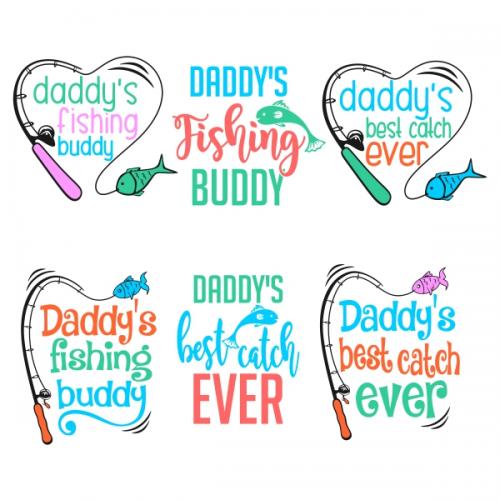 Daddy's Best Catch Svg | Apex Designs & Fonts