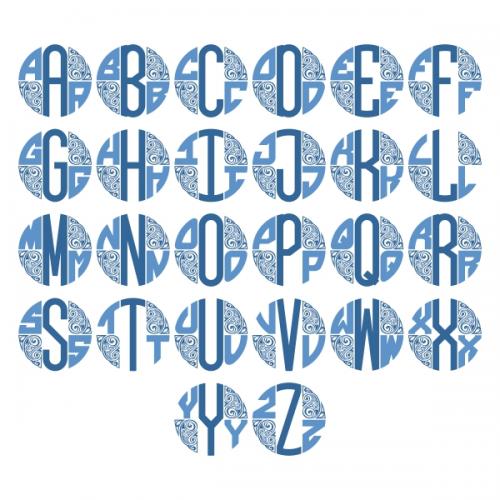 Paisley Monogram Cuttable Font | Apex Embroidery Designs, Monogram ...
