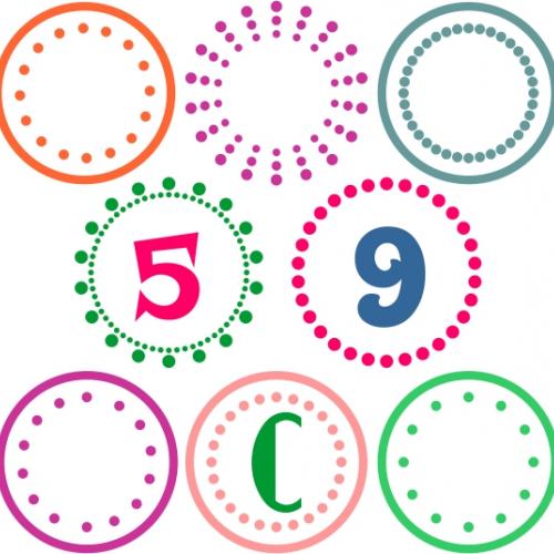 Circle Dot Cuttable Design | Apex Designs & Fonts