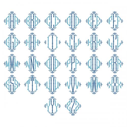 Bamboo Monogram Cuttable Font | Apex Embroidery Designs, Monogram Fonts ...