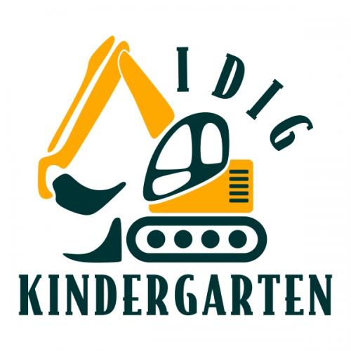 I Dig Kindergarten Cuttable Design | Apex Embroidery Designs, Monogram ...