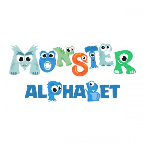 Monster Alphabet Cuttable Font | Apex Embroidery Designs, Monogram ...