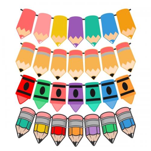 Pencil Flag Cuttable Design | Apex Designs & Fonts