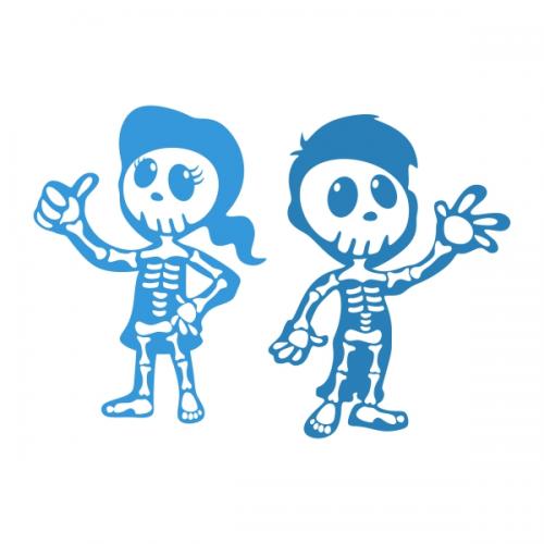 Cute Skeletons Cuttable Design | Apex Embroidery Designs, Monogram ...
