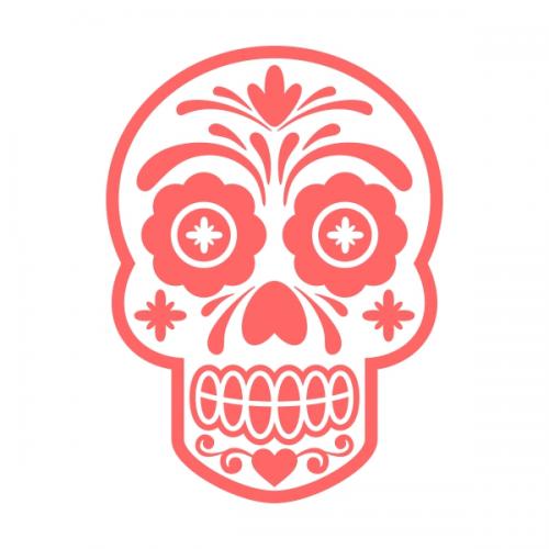 Sugar Skull Cuttable Design | Apex Embroidery Designs, Monogram Fonts ...