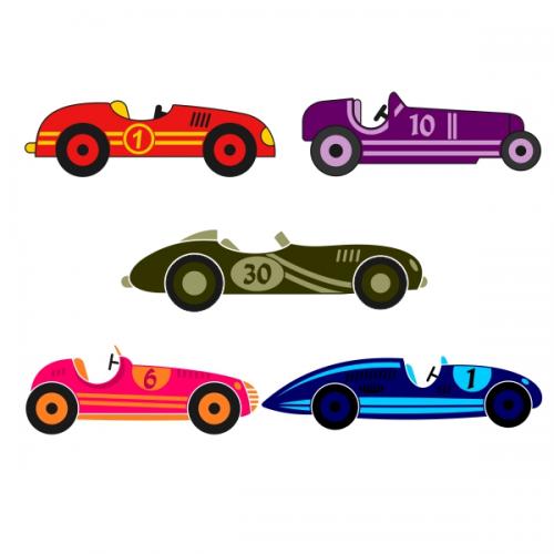 Retro Cars Cuttable Design | Apex Designs & Fonts