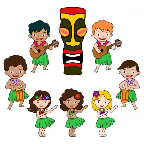 Hula Kids Cuttable Design | Apex Designs & Fonts