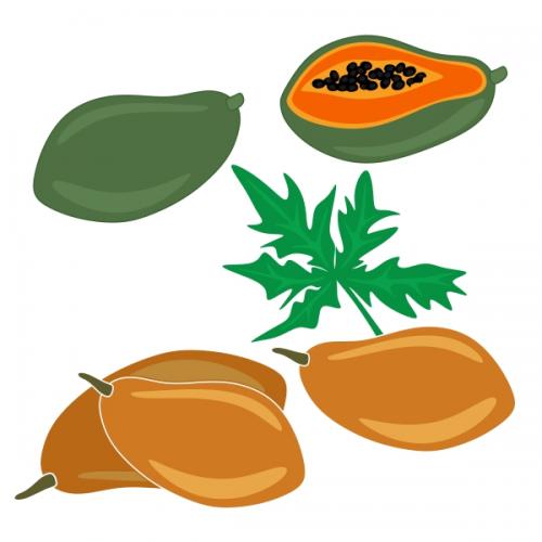 Papaya Pack Cuttable Design | Apex Embroidery Designs, Monogram Fonts ...