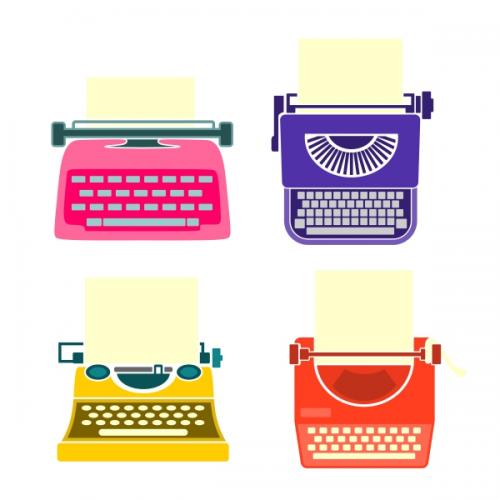 Typewriter Cuttable Design | Apex Designs & Fonts