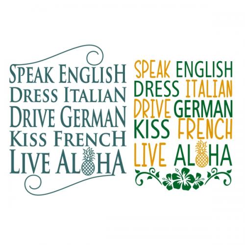 Live Aloha Pack Cuttable Design | Apex Designs & Fonts