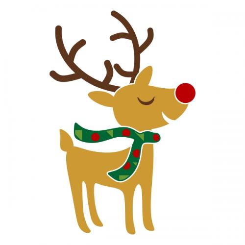 Christmas Reindeer Cuttable Design | Apex Embroidery Designs, Monogram ...