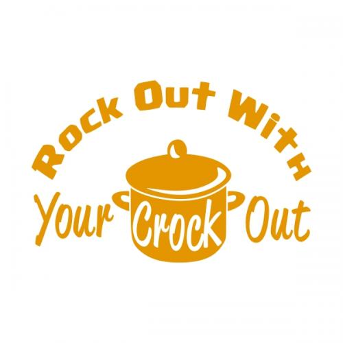 Rock Out Crock Cuttable Design | Apex Embroidery Designs, Monogram ...