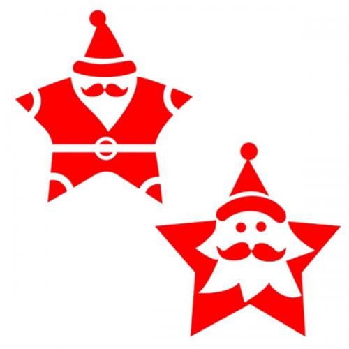 Santa Star Cuttable Design | Apex Designs & Fonts