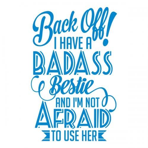 Back Off Cuttable Design | Apex Embroidery Designs, Monogram Fonts ...