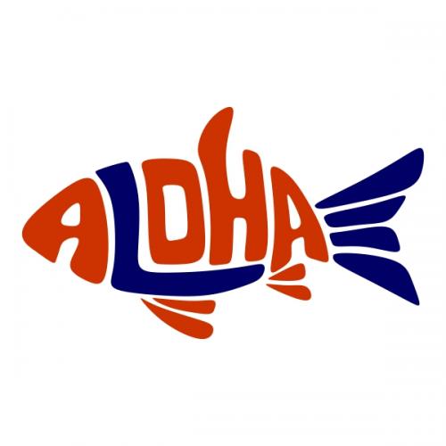Aloha Fish Cuttable Design | Apex Embroidery Designs, Monogram Fonts ...