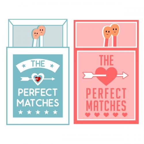 Perfect Matches Cuttable Design | Apex Designs & Fonts