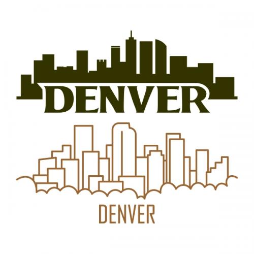 Denver Skyline Cuttable Design | Apex Designs & Fonts