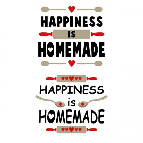 Happiness is Homemade Cuttable Design | Apex Designs & Fonts