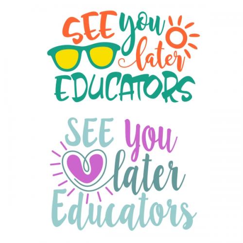 See You Later Cuttable Design | Apex Designs & Fonts