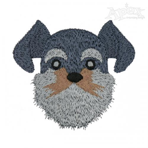 Schnauzer Embroidery Design #2 | Apex Embroidery Designs, Monogram ...