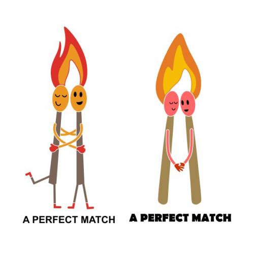 A Perfect Match Cuttable Design | Apex Designs & Fonts