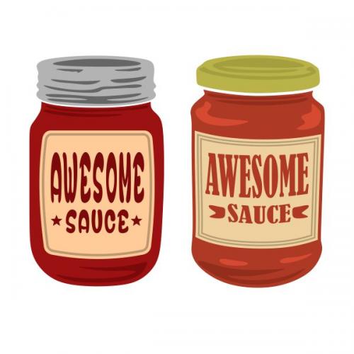 Awesome Sauce SVG Graphic Designs, Vectors