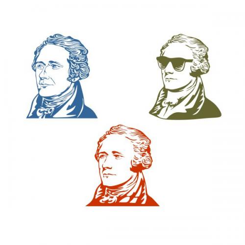 Alexander Hamilton Cuttable Design | Apex Designs & Fonts