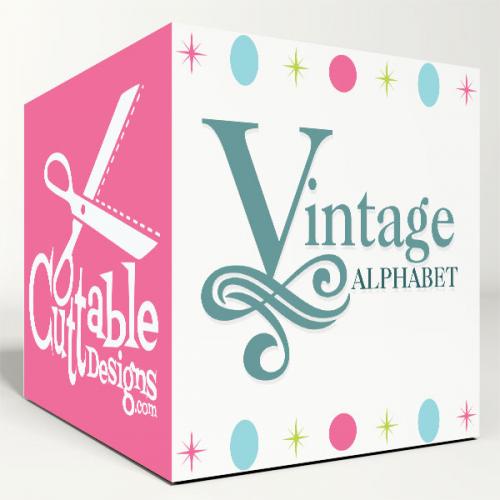 Arlene Vintage SVG Font Letters Alphabet Cut File - Apex Designs