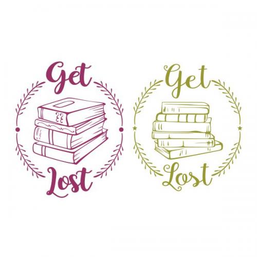 Get Lost in Books Cuttable Design | Apex Designs & Fonts