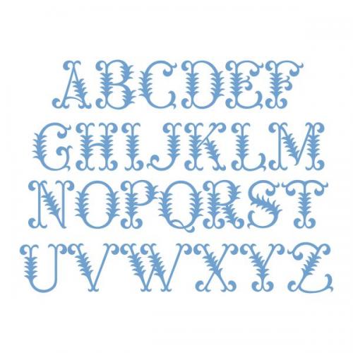 Zadie SVG Font Letters Alphabet Cut File - Apex