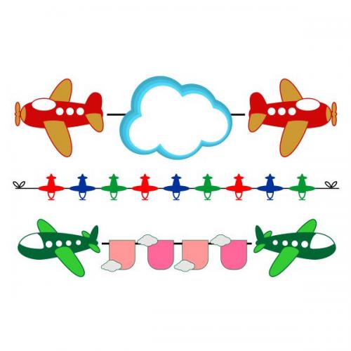 Airplane Banner Svg #2 | Cuttable