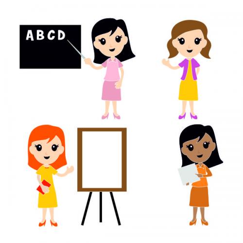 Female Teacher Pack Cuttable Design | Apex Designs & Fonts