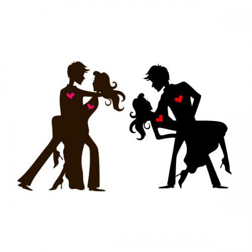 Dancing with Stars Couple SVG Cut File Design | Apex Vector