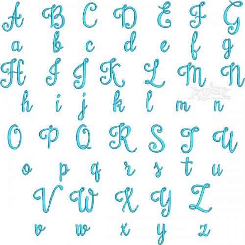 Charm Script Embroidery Font | Apex Embroidery Designs, Monogram Fonts ...