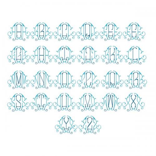 Victoria Monogram TrueType Font | Apex Embroidery Designs, Monogram ...