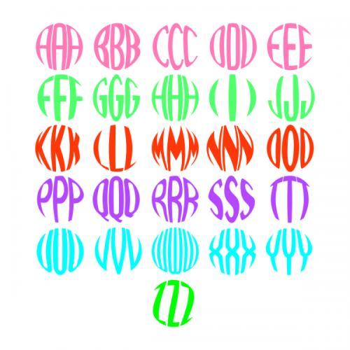 Circle Globe Monogram TrueType Font | Apex Embroidery Designs, Monogram ...