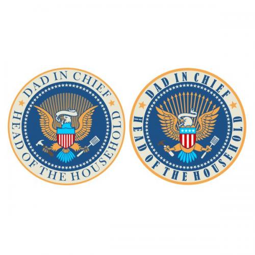 Dad in Chief Head of the Household Cuttable Design | Apex Designs & Fonts