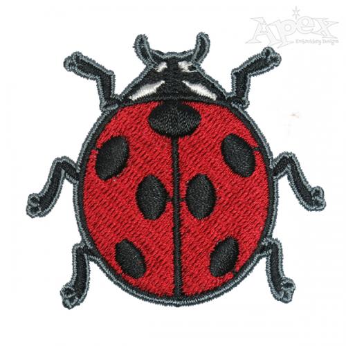 Ladybug Insect Machine Embroidery Design - Apex