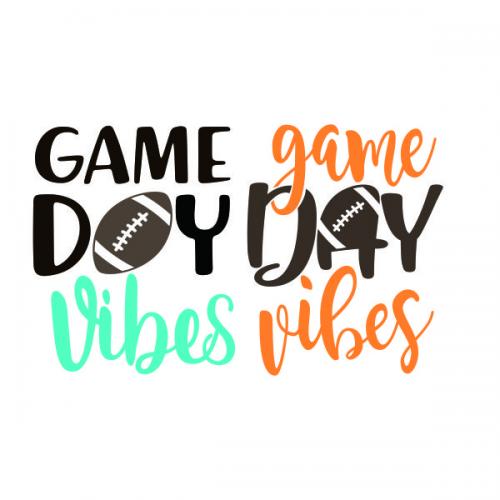 Game Day Vibes Cuttable Design | Apex Designs & Fonts