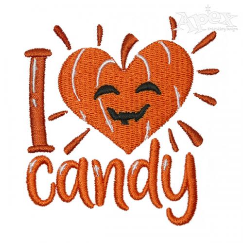 I Love Candy Embroidery Design | Apex Embroidery Designs, Monogram ...