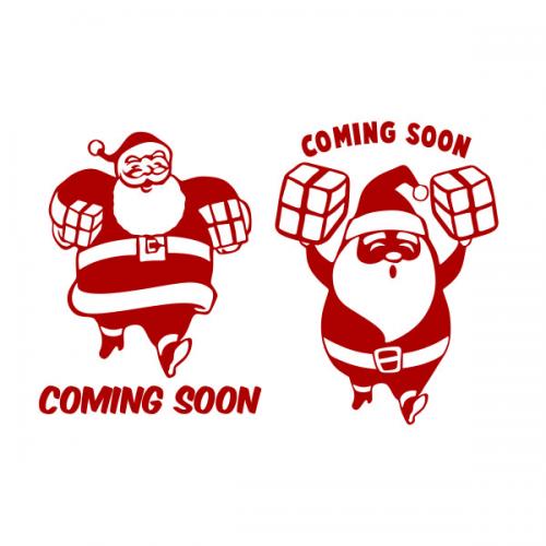 Santa Claus Coming Soon Cuttable Design | Apex Designs & Fonts