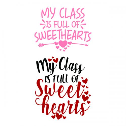 My Class is Full of Sweet Hearts | Apex Designs & Fonts